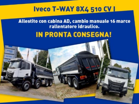 Iveco T-WAY 8X4 510 CV allestito in Pronta Consegna! - Iveco Orecchia